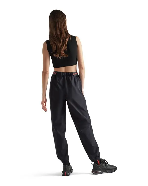 Prada Light Bi-stretch Wide-leg Pants