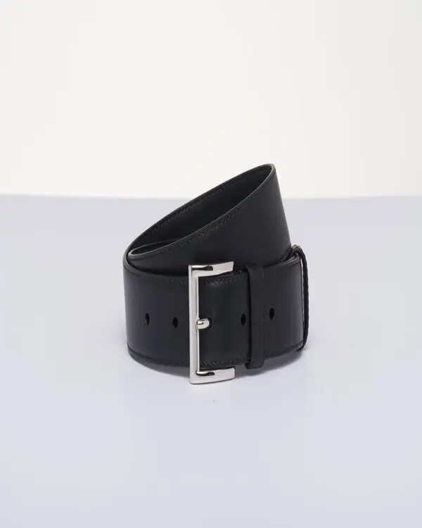 Prada Leather Belt - Black
