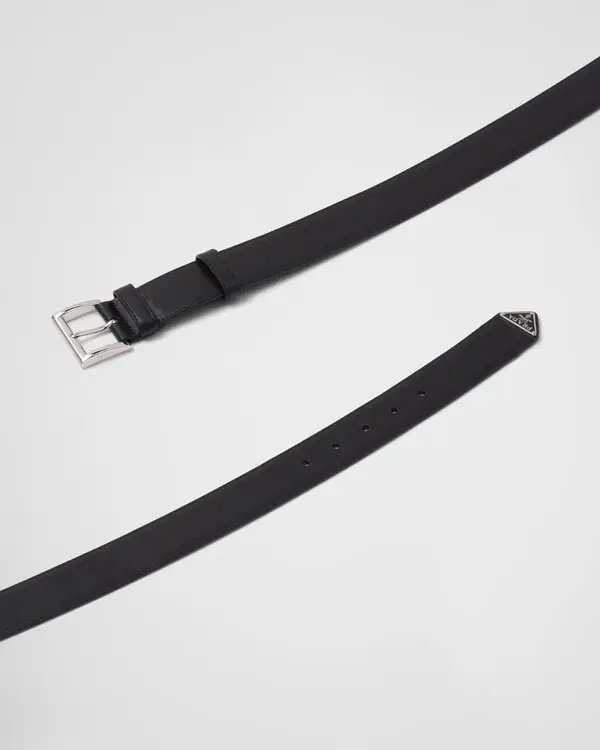 Prada Leather Belt - Black