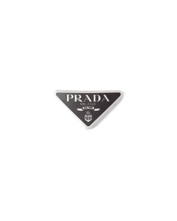 Prada Metal Hair Clip - Black