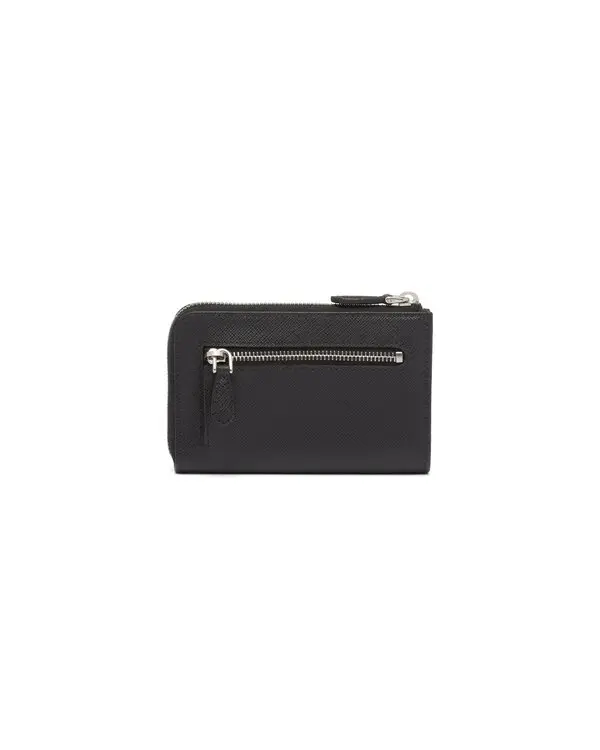 Prada Saffiano Leather Keychain - Black