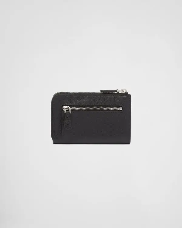 Prada Saffiano Leather Keychain - Black