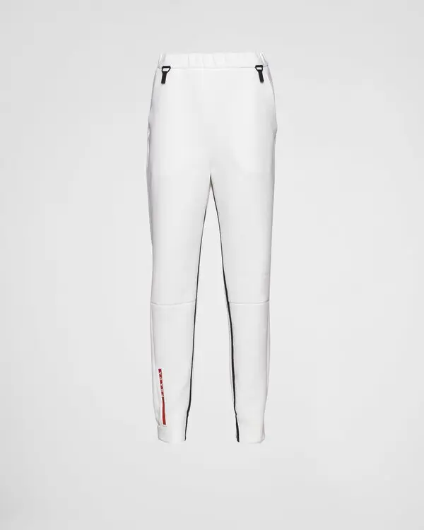 Prada Recycled Double Jersey Pants - White | Editorialist