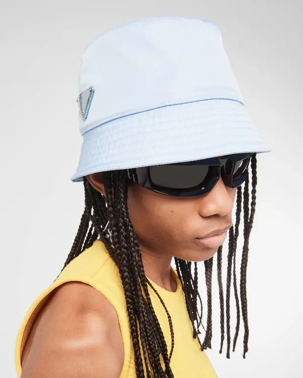 Prada Re-nylon Bucket Hat - Light Blue