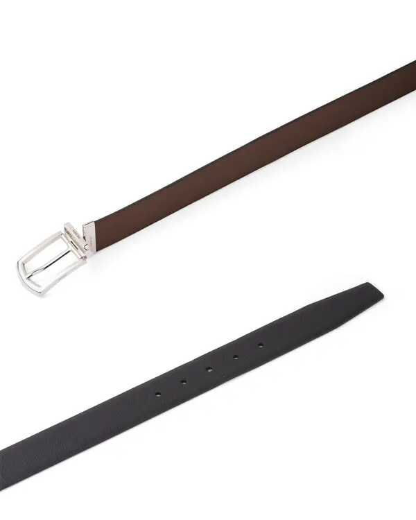 Prada Reversible Saffiano Leather Belt - Black