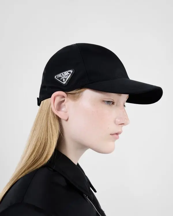 Prada Re-Nylon Baseball Cap - Black | Editorialist