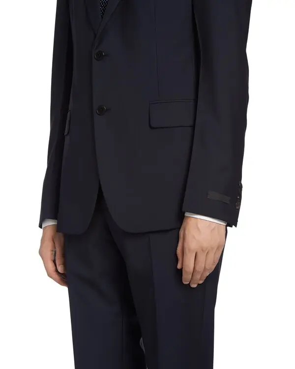 Prada Single Breasted Wool And Mohair Suit - Blue