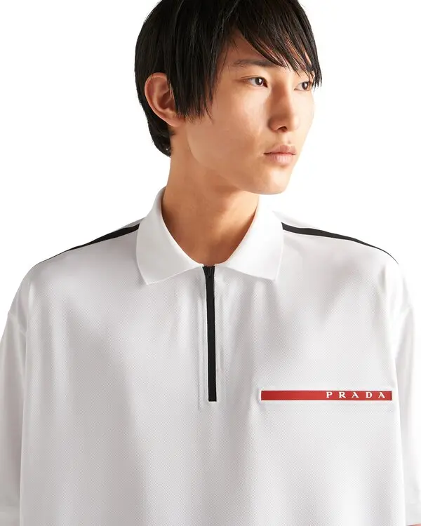 Prada Piqué Polo Shirt