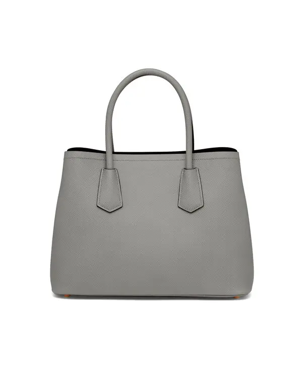 Prada Saffiano Leather Double Bag - Grey