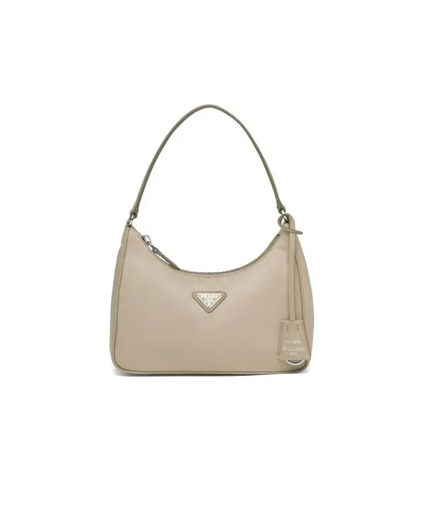Prada Re-edition 2005 Re-nylon And Saffiano Mini Bag - Neutral