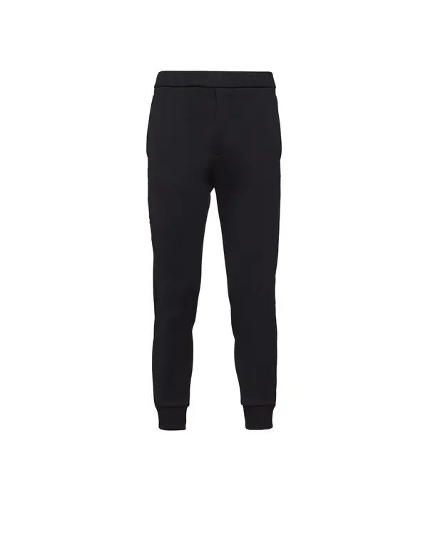 Prada Sweatpants With Re-nylon Details - Black