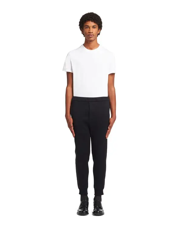 Prada Sweatpants With Re-nylon Details - Black