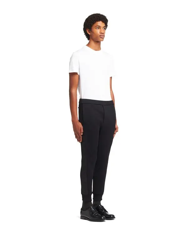 Prada Sweatpants With Re-nylon Details - Black