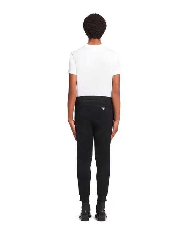 Prada Sweatpants With Re-nylon Details - Black