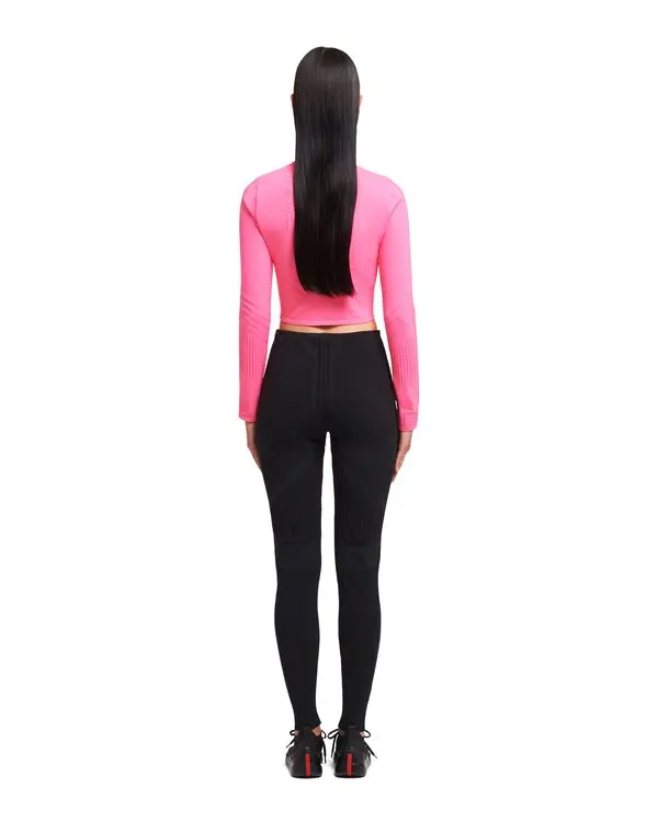 Prada Tech Rec Re-nylon Piqué Leggings - Black