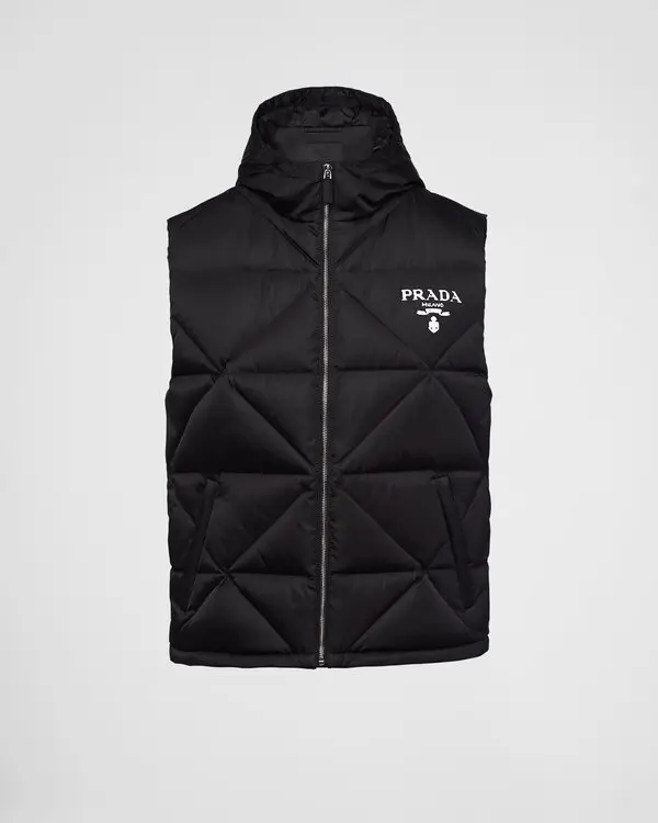 Prada Re-Nylon Down Vest - Black | Editorialist