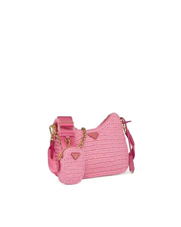 Prada Re-edition 2005 Crochet Bag - Pink