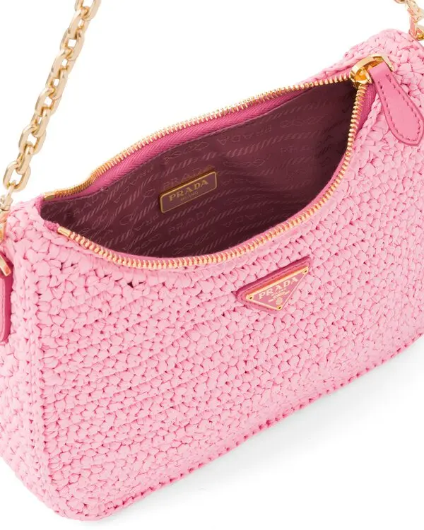 Prada Re-edition 2005 Crochet Bag - Pink