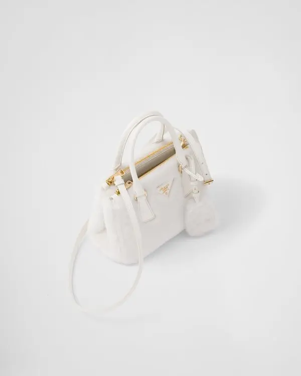 Prada Galleria Mini Shearling Bag