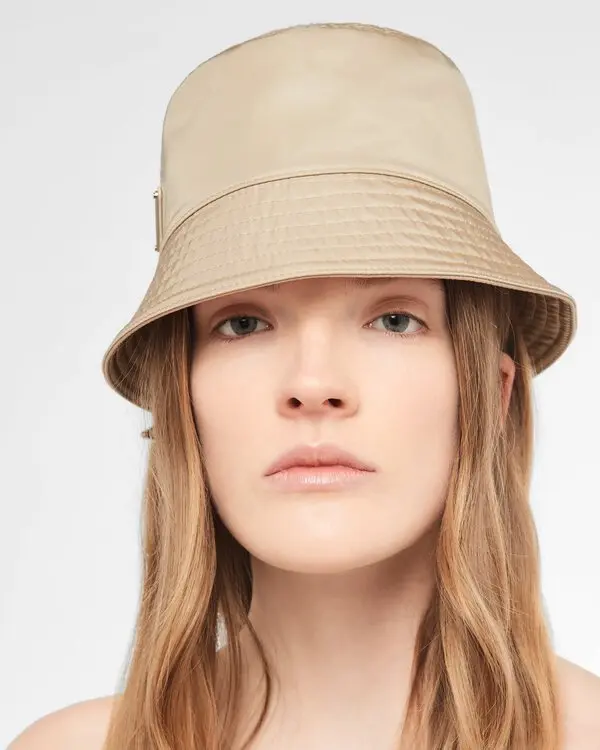 Prada Re-nylon Bucket Hat - Desert Beige