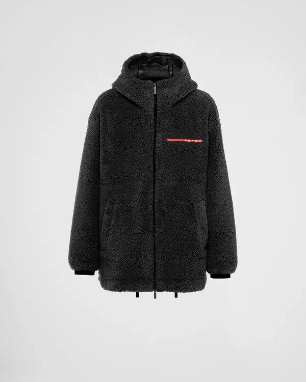 Prada Recycled Fleece Hooded Jacket