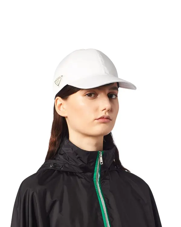 Prada Re-nylon Baseball Cap - White