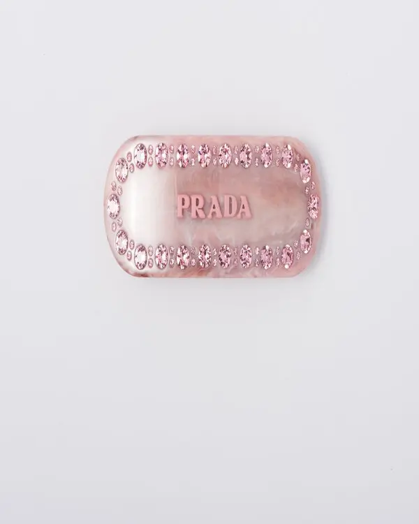 Prada Plex Hair Clip - Pink