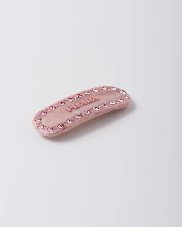 Prada Plex Hair Clip - Pink