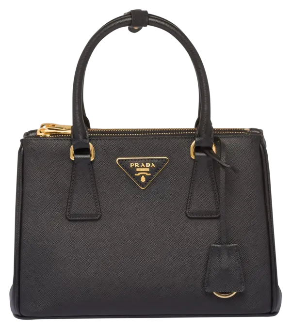 Prada Galleria Small Saffiano Leather Bag - Black