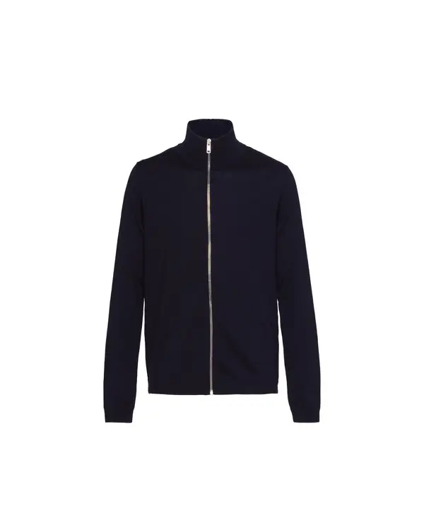 Prada Wool Cardigan - Blue