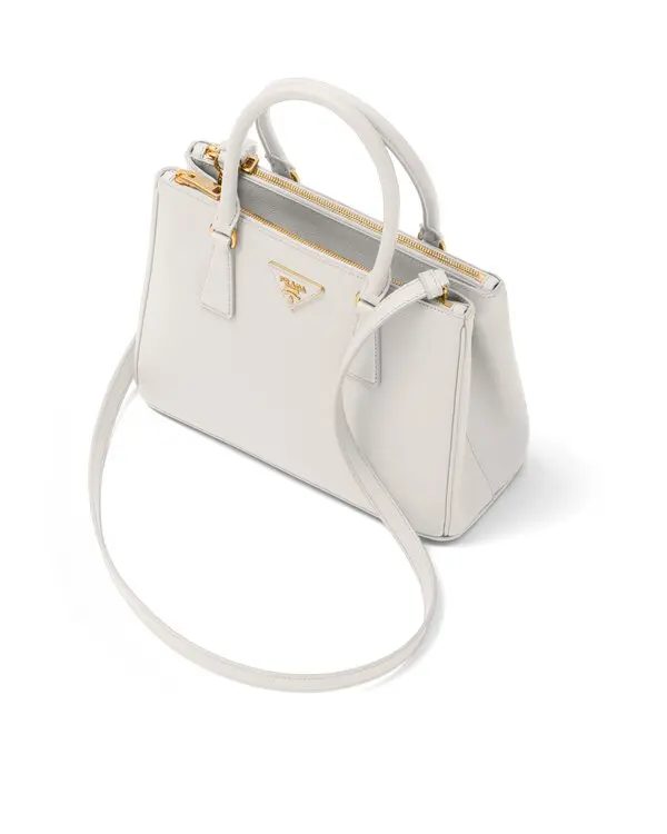 Prada Galleria Medium Saffiano Leather Bag - White