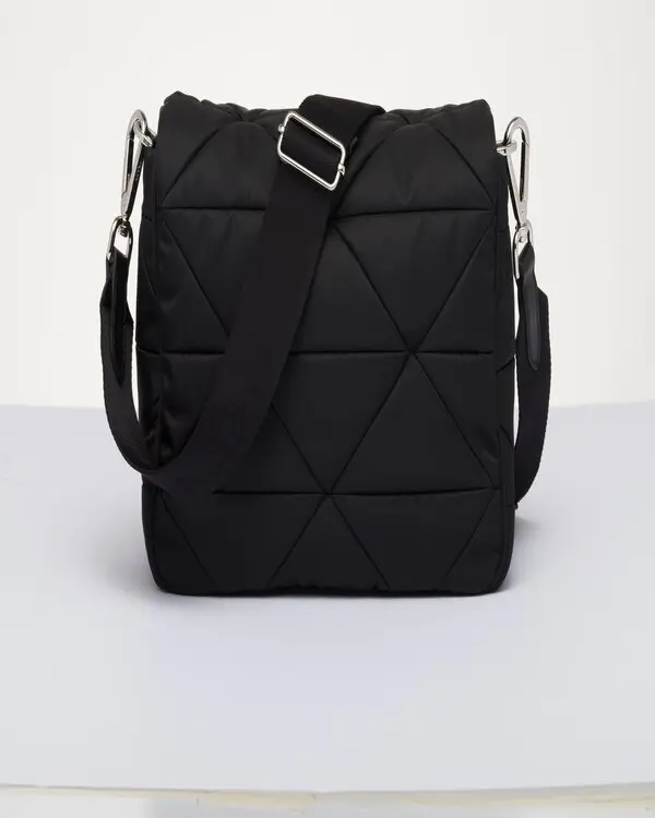 Prada Padded Re-nylon Shoulder Bag - Black