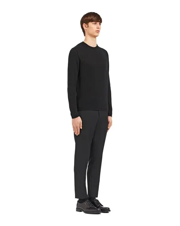 Prada Cashmere Crew-neck Sweater - Black