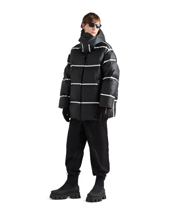 Prada Medium-weight Light Technical Fabric Down Jacket
