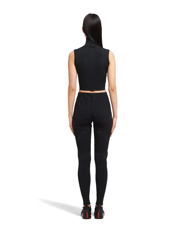 Prada Tech Rec Re-nylon Piqué Sleeveless Top