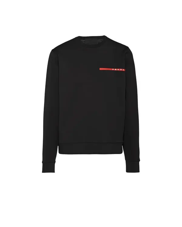 Prada Technical Fabric Sweatshirt - Black