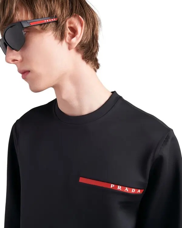 Prada Technical Fabric Sweatshirt - Black