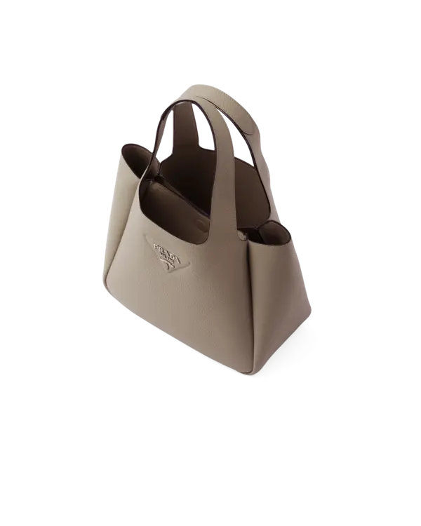 Prada Medium Leather Tote - Clay N