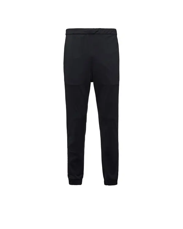 Prada Piqué Pants With Tape Seas - Black