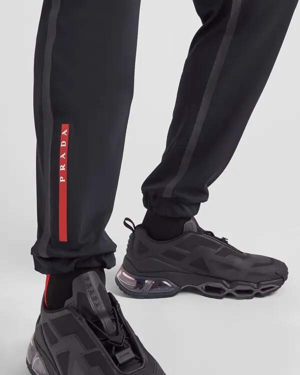 Prada Piqué Pants With Tape Seams