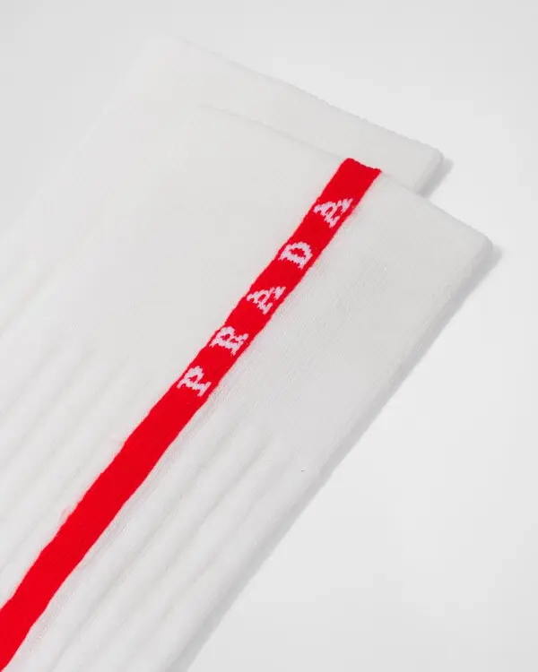 Prada Re-nylon Socks - White