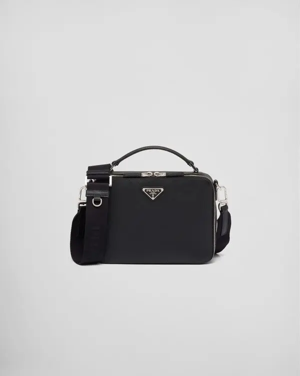 Prada Medium Saffiano Leather Brique Bag - Black
