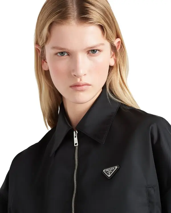 Prada Re-nylon Cropped Blouson Jacket