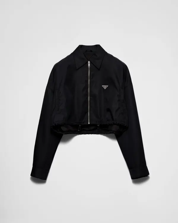 Prada Re-nylon Cropped Blouson Jacket