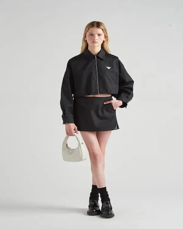 Prada Re-nylon Cropped Blouson Jacket