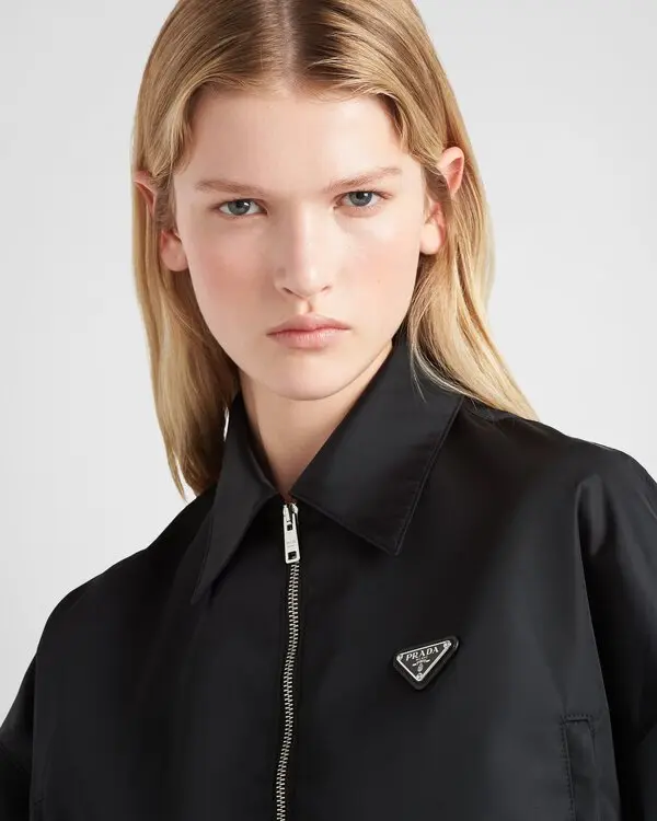 Prada Re-nylon Cropped Blouson Jacket