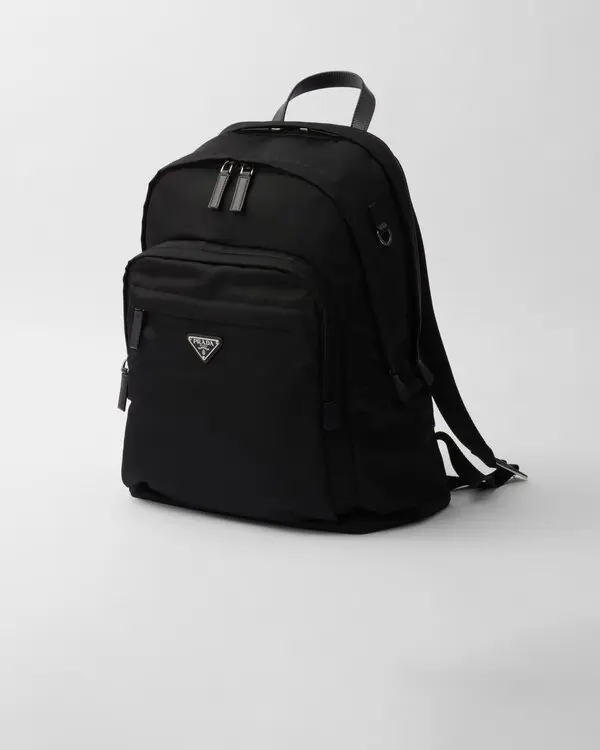 Prada Re-nylon And Saffiano Leather Backpack - Black