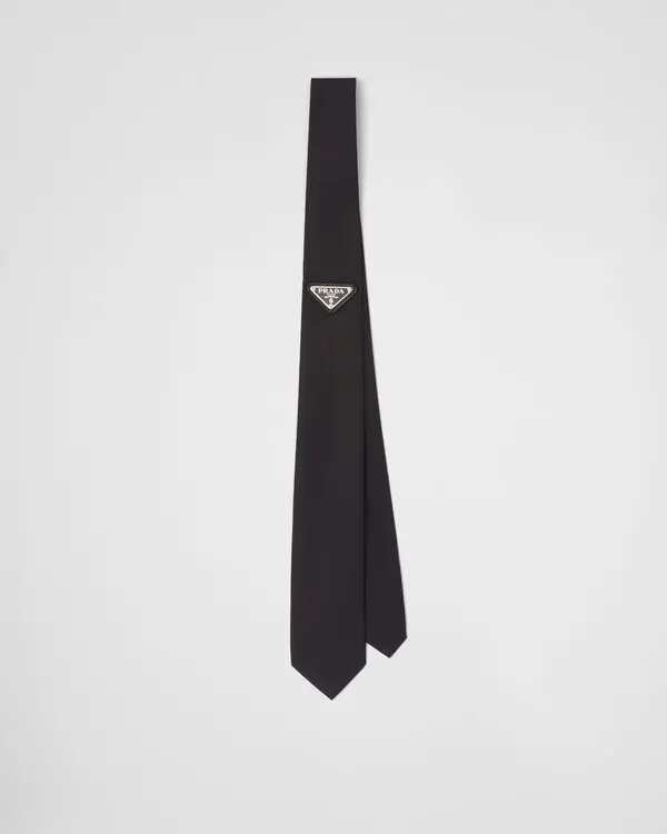 Prada Re-Nylon Gabardine Tie - Black | Editorialist