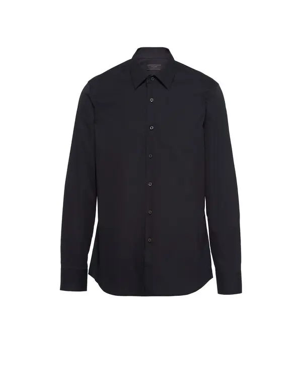 Prada Stretch Cotton Shirt - Black