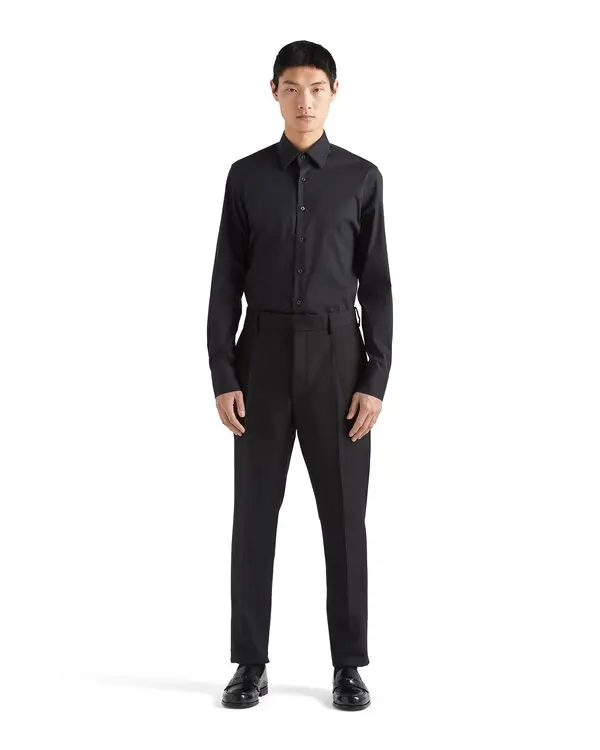 Prada Stretch Cotton Shirt - Black